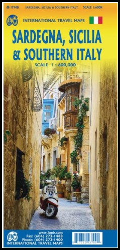 Sardinia Sicily Southern Italy Map ITMB - Maps, Books & Travel Guides