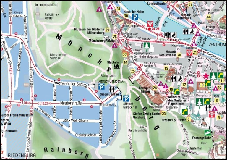 Salzburg Map Folded and Laminated - Maps, Books & Travel Guides