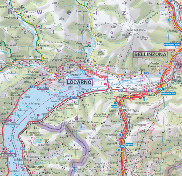 Piemont Aostata Map Freytag and Berndt - Maps, Books & Travel Guides