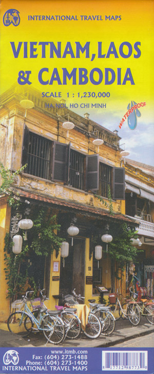 Vietnam Laos Cambodia Map ITMB - Maps, Books & Travel Guides