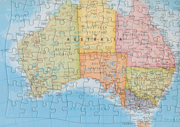 Australia Jigsaw Puzzle Hema - Maps, Books & Travel Guides