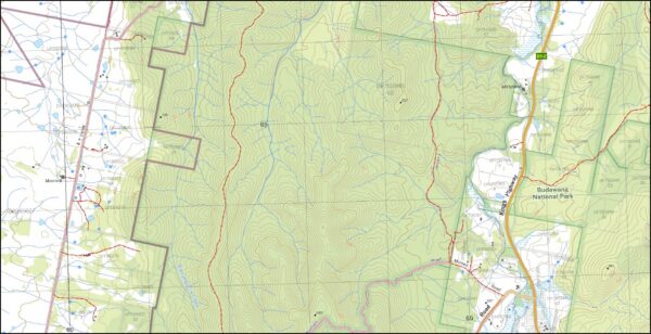 Monga 1-25,000 NSW Topographic Map 8826-1-N - Maps, Books & Travel Guides
